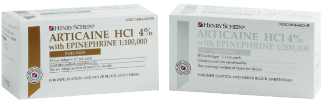 ARTICAINE 4% with Epinephrine | Henry Schein