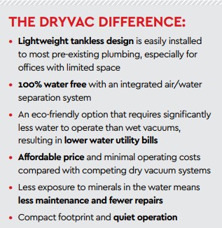 NXT DryVac Tankless Dry Vacuum | | DPS